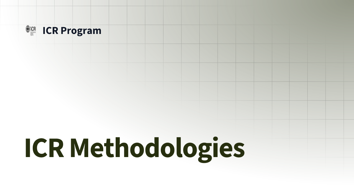 ICR Methodologies | ICR Program