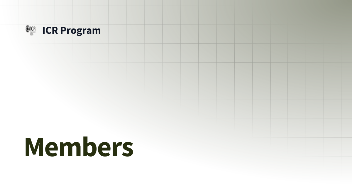 Members | ICR Program