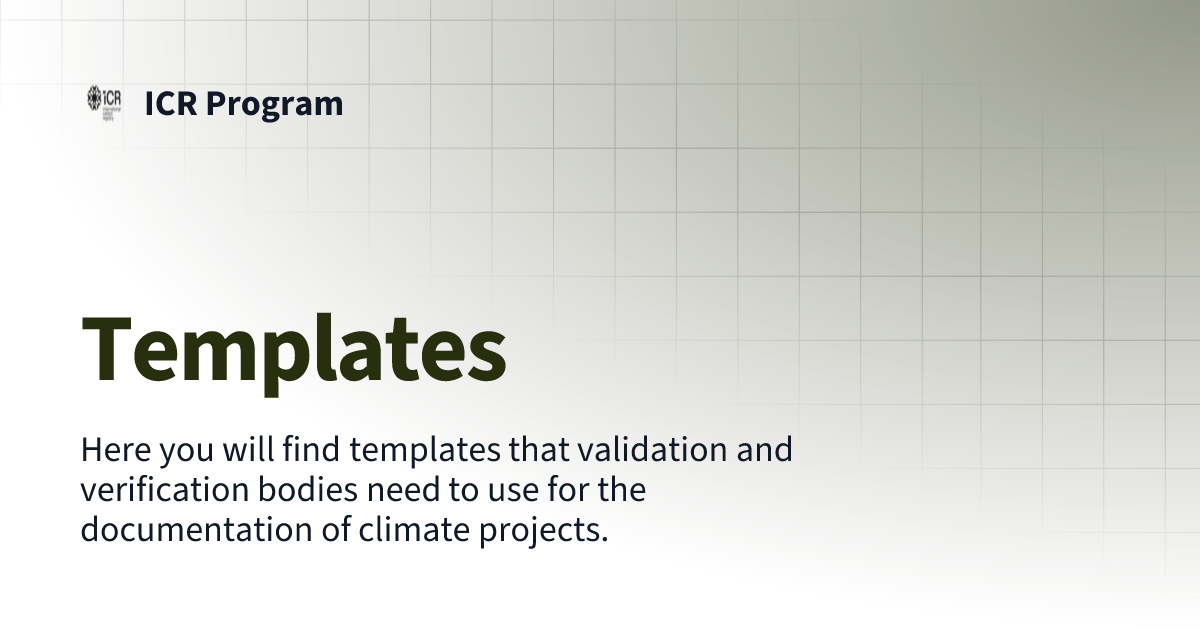 Templates | ICR Program