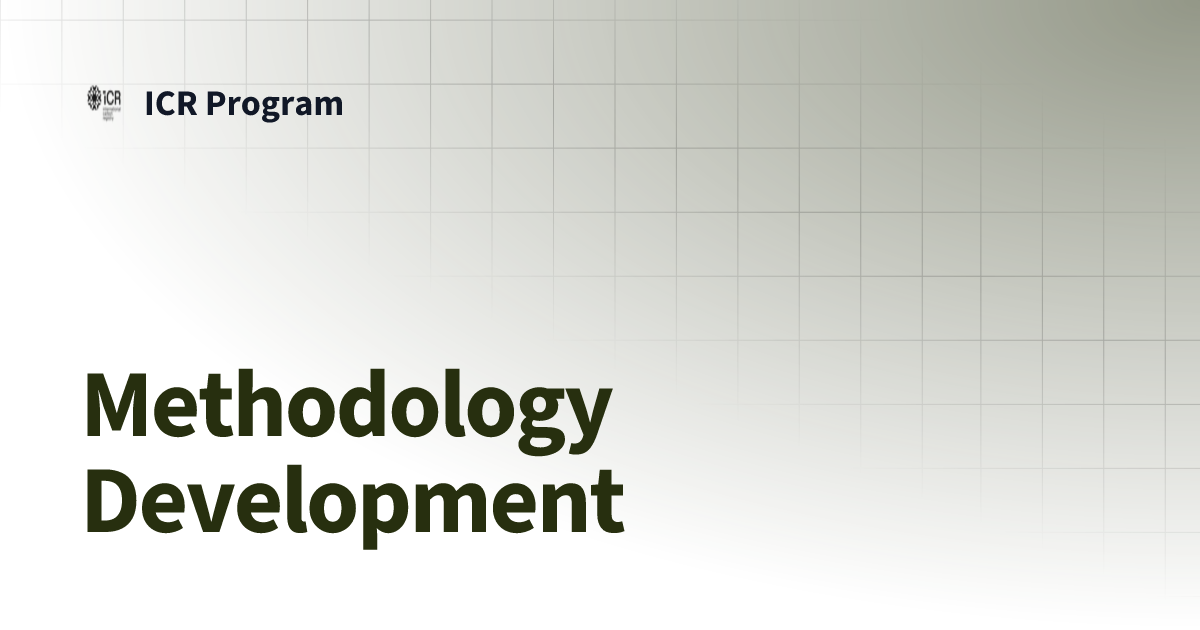Methodology Development | ICR Program