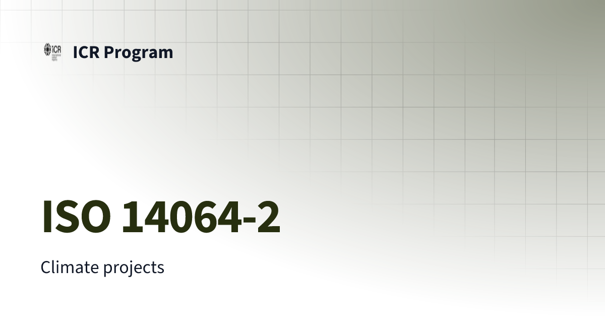 ISO 14064-2 | ICR Program